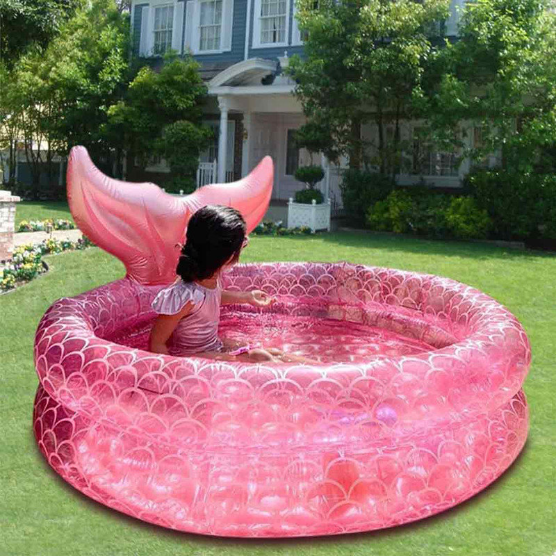 FERACT 0.9 ft x 4.9 ft Polyvinyl Chloride (PVC) Kiddie Pool | Wayfair