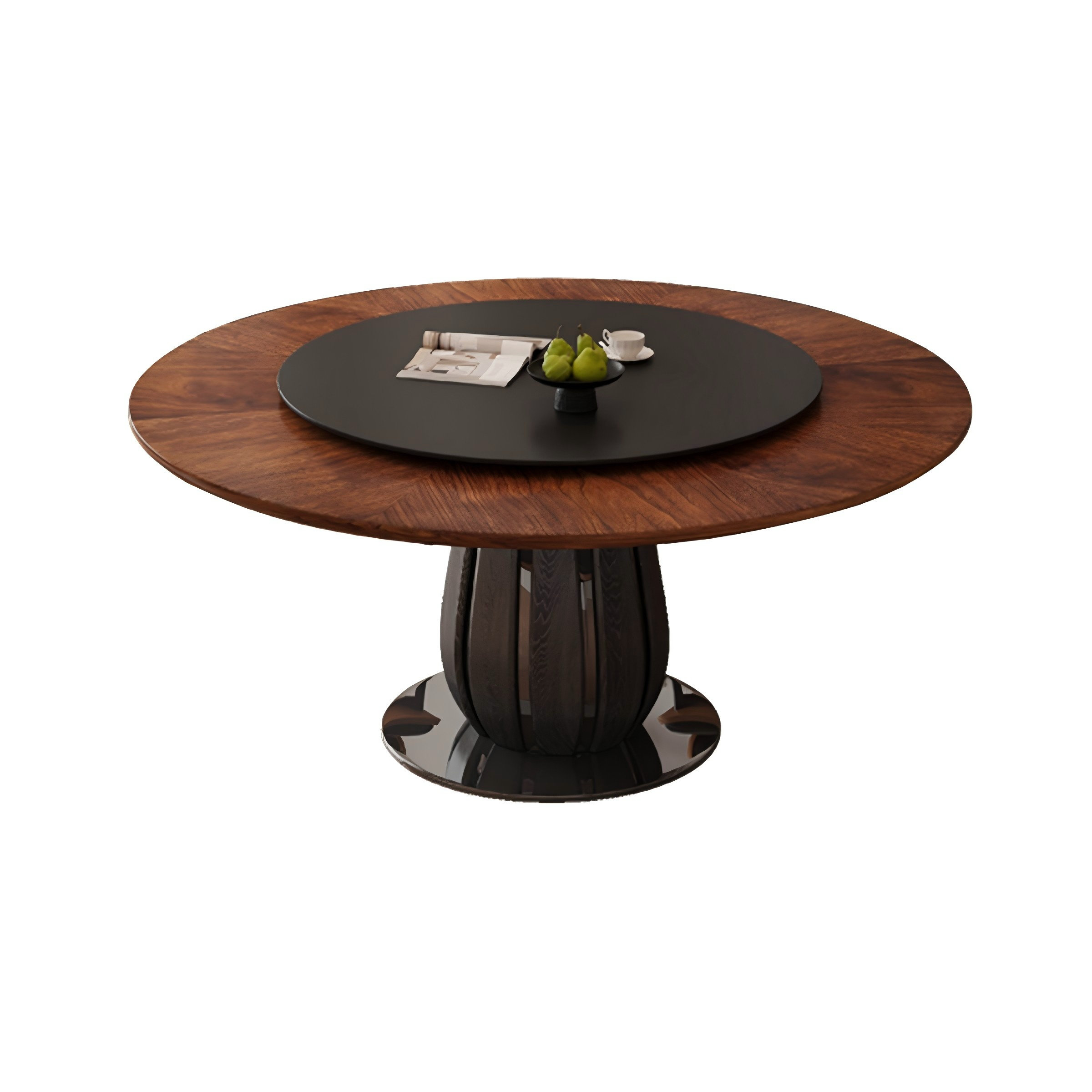 Orren Ellis Sintered Stone Solid Wood Ash Stainless Steel black and ...