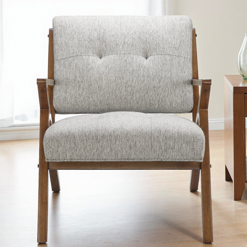 George Oliver INK+IVY Rocket Mid-Century Modern Lounge Chair in Light ...