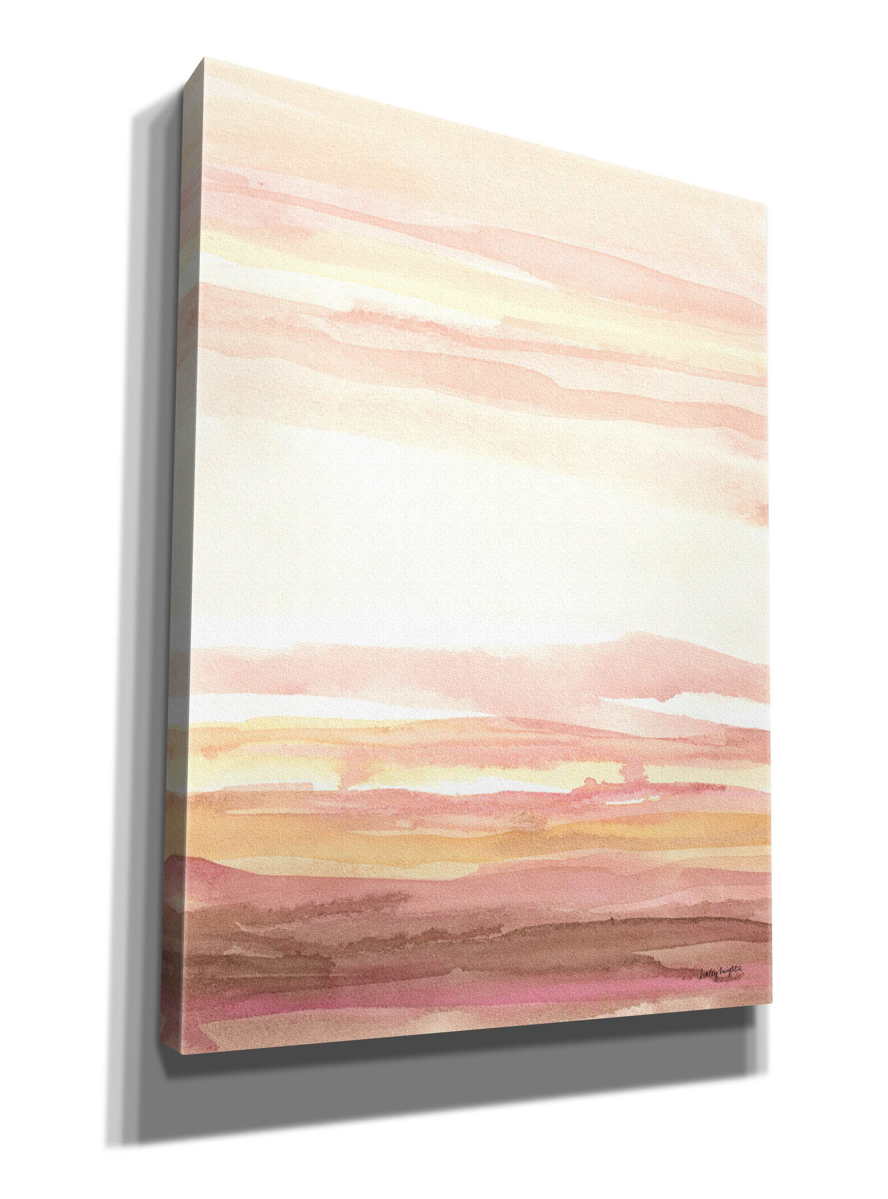 Epic Graffiti 'Pink Sunset 1' by Haley Knighten Canvas Wall Art, 40" x ...