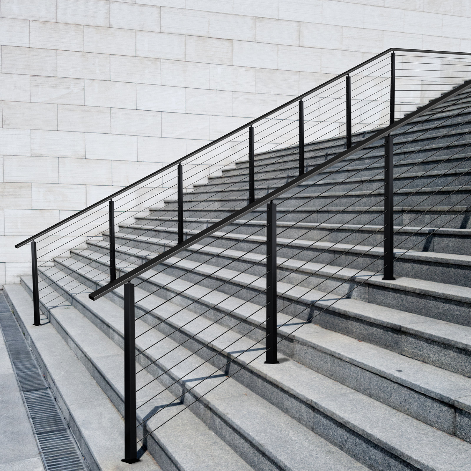 Stellweilan Tessberg Cable Railing Post 36x2x2 Inch Stair Railing Post ...