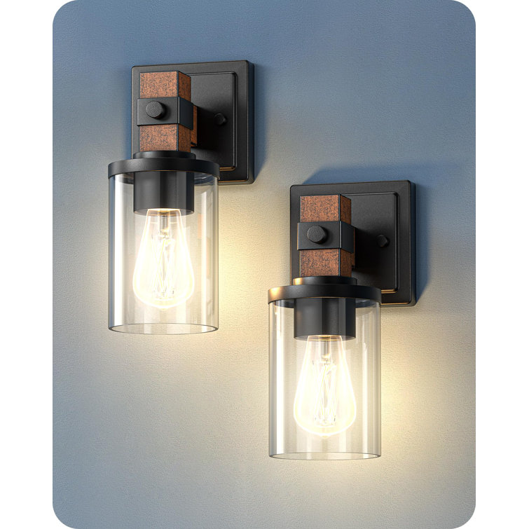 Breakwater Bay Bronze Rustic Wall Sconce, Elegant Bathroom Lighting For ...