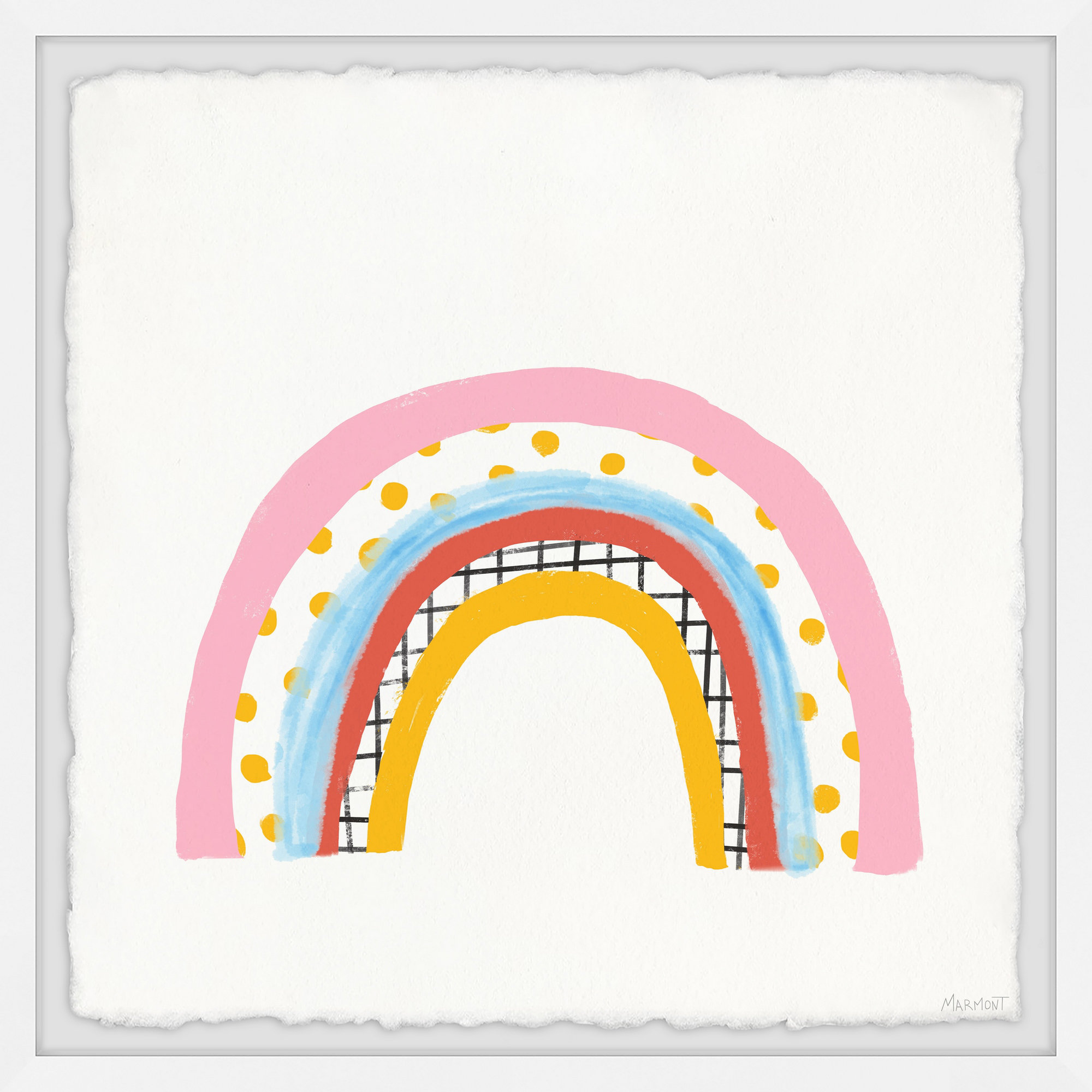 Isabelle & Max™ Gendron Rainbow Stripes Framed Print | Wayfair