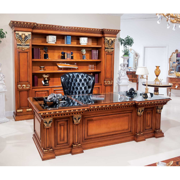 David Michael 98" H x 118" W Library Bookcase | Wayfair