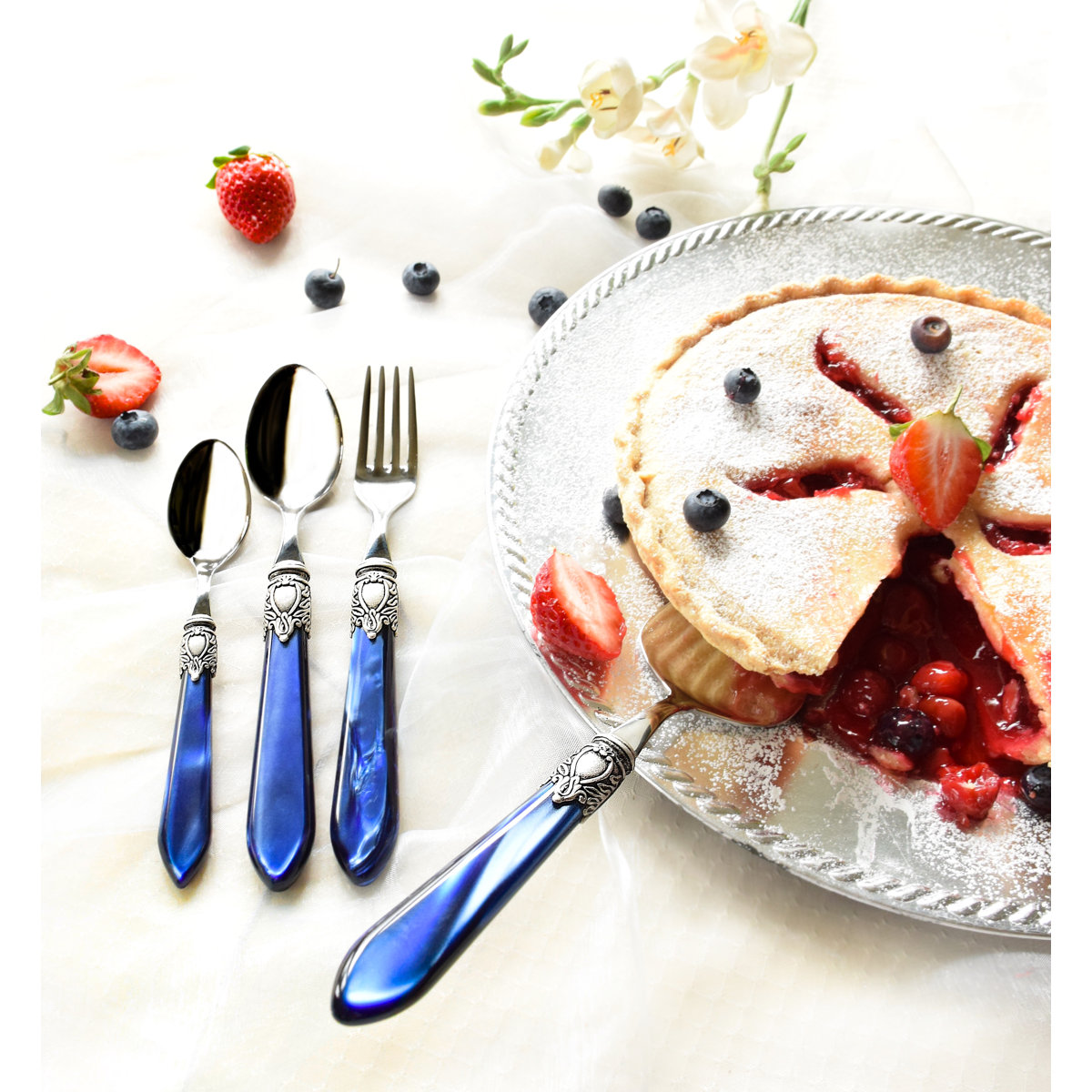 Bugatti Italy Oxford 5 Piece 18/10 Stainless Steel Flatware Set ...