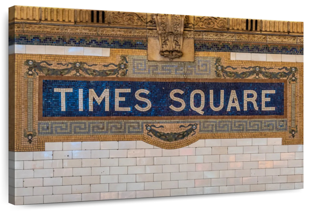 Ebern Designs Lynelle Mosaic Times Square Sign | Wayfair