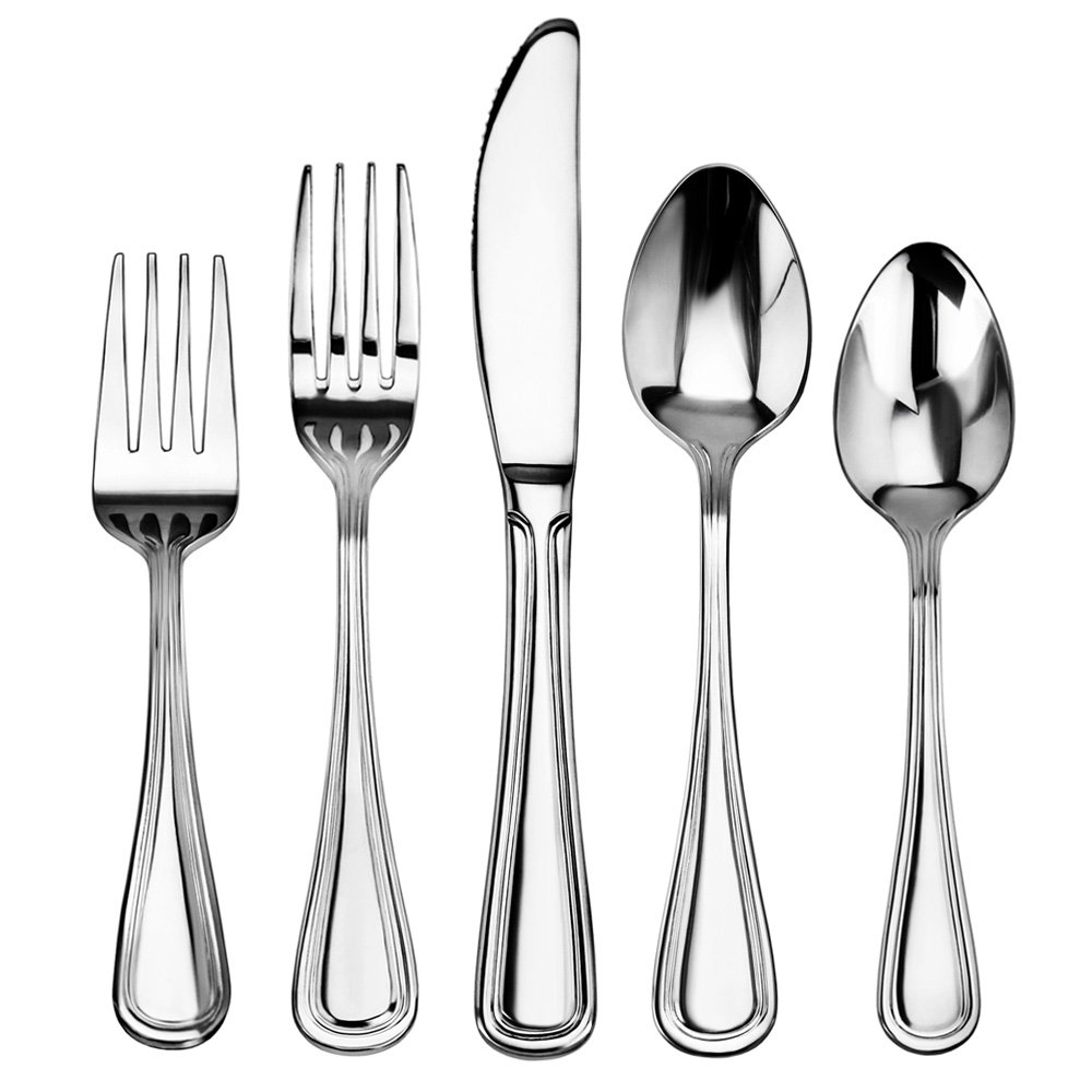 New Star Food Service Slimline 60 Piece Flatware Set, Service for 12 ...