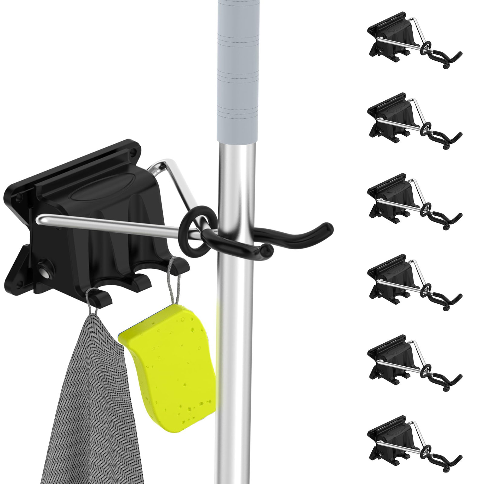 Rebrilliant Garage Storage Hooks Wall Mount 6 Pack - X-Shaped Utility ...