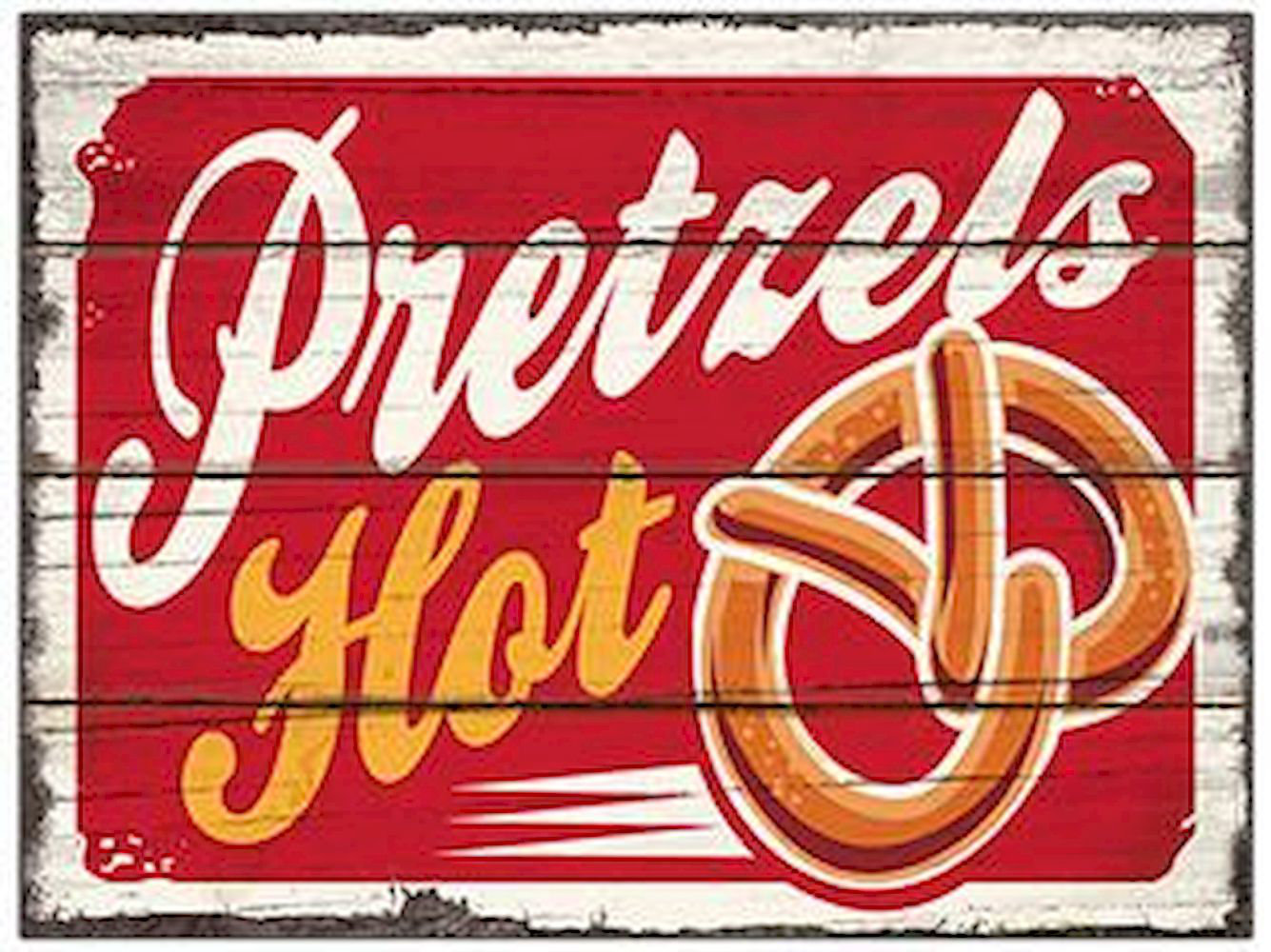 Millwood Pines Pretzels Wooden Sign Wall Décor | Wayfair