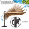 Arlmont & Co. Square Cantilever Umbrella With Weighted Base & Reviews ...