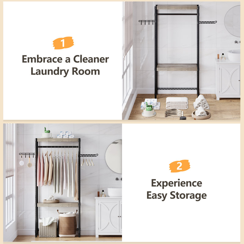 gaomon Free Standing Laundry Room Organizer & Reviews | Wayfair