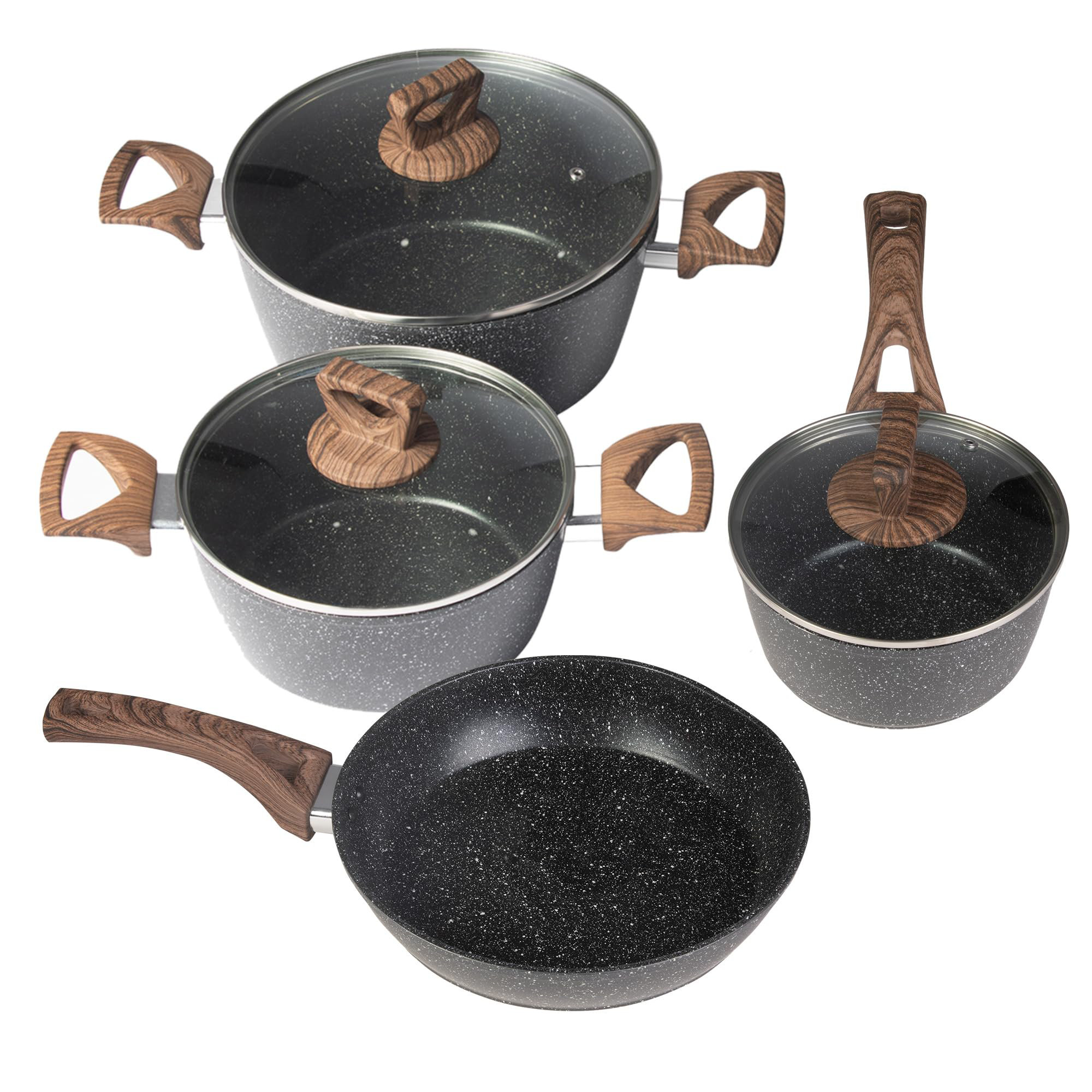 ACEM 7 - Piece Non-Stick Aluminum Cookware Set - Wayfair Canada