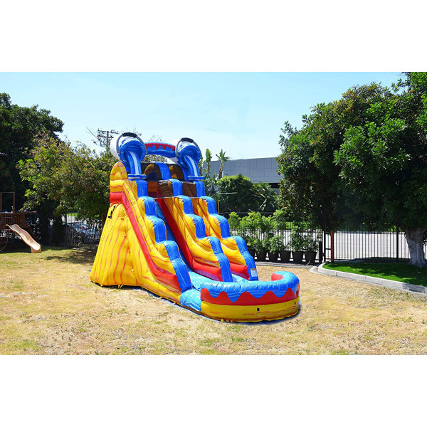 JumpOrange 17 FT Splash Commercial Grade Water Slide with Pool (with ...