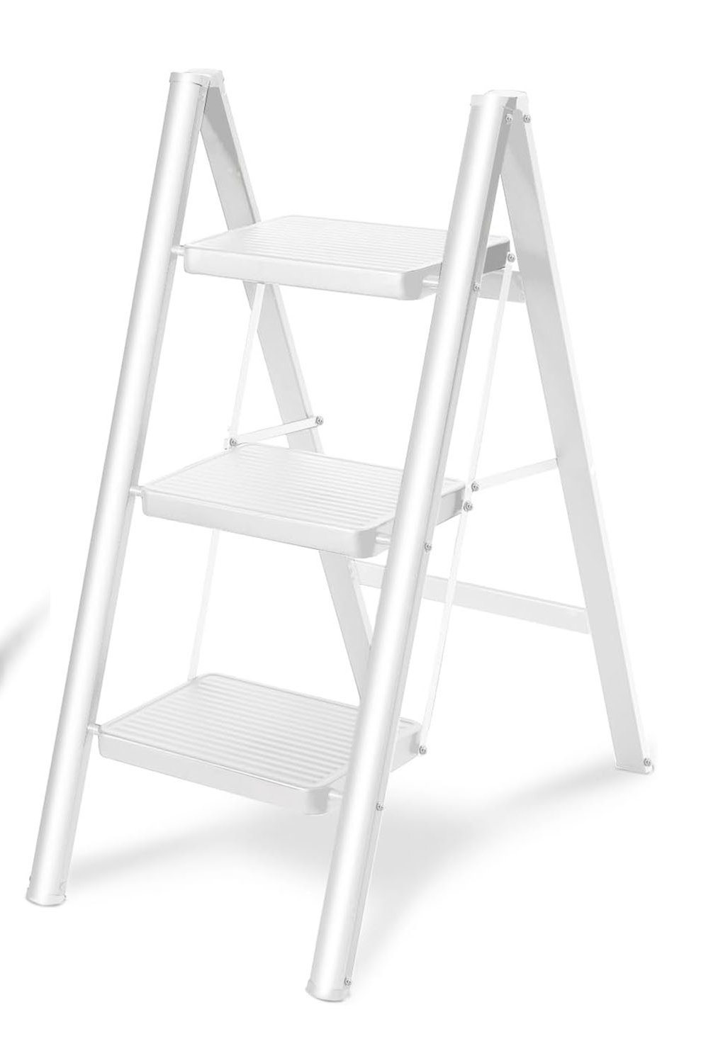 WFX Utility™ Double Elite Step Ladder 3 Step Folding, Sturdy 330 Lbs ...