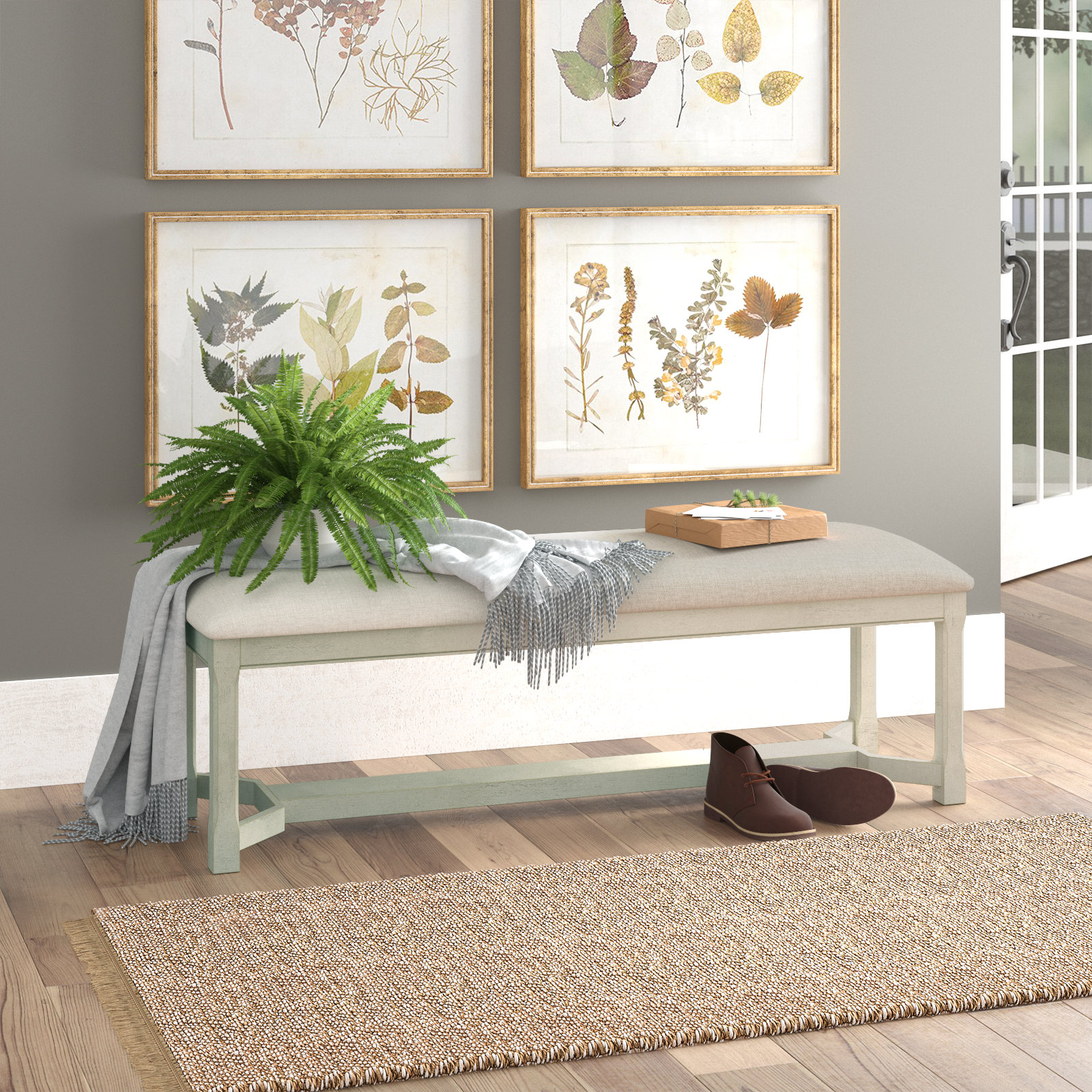 Laurel Foundry Modern Farmhouse Lesley Upholstered Bench - Wayfair Canada