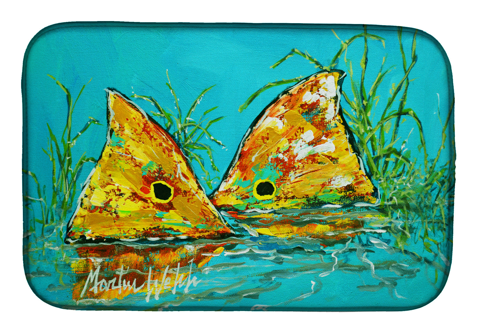 Caroline's Treasures Martin Welch New Artwork Drying Mat | Wayfair