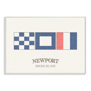 Breakwater Bay " Newport Rhode Island Nautical Flags " by Daphne ...