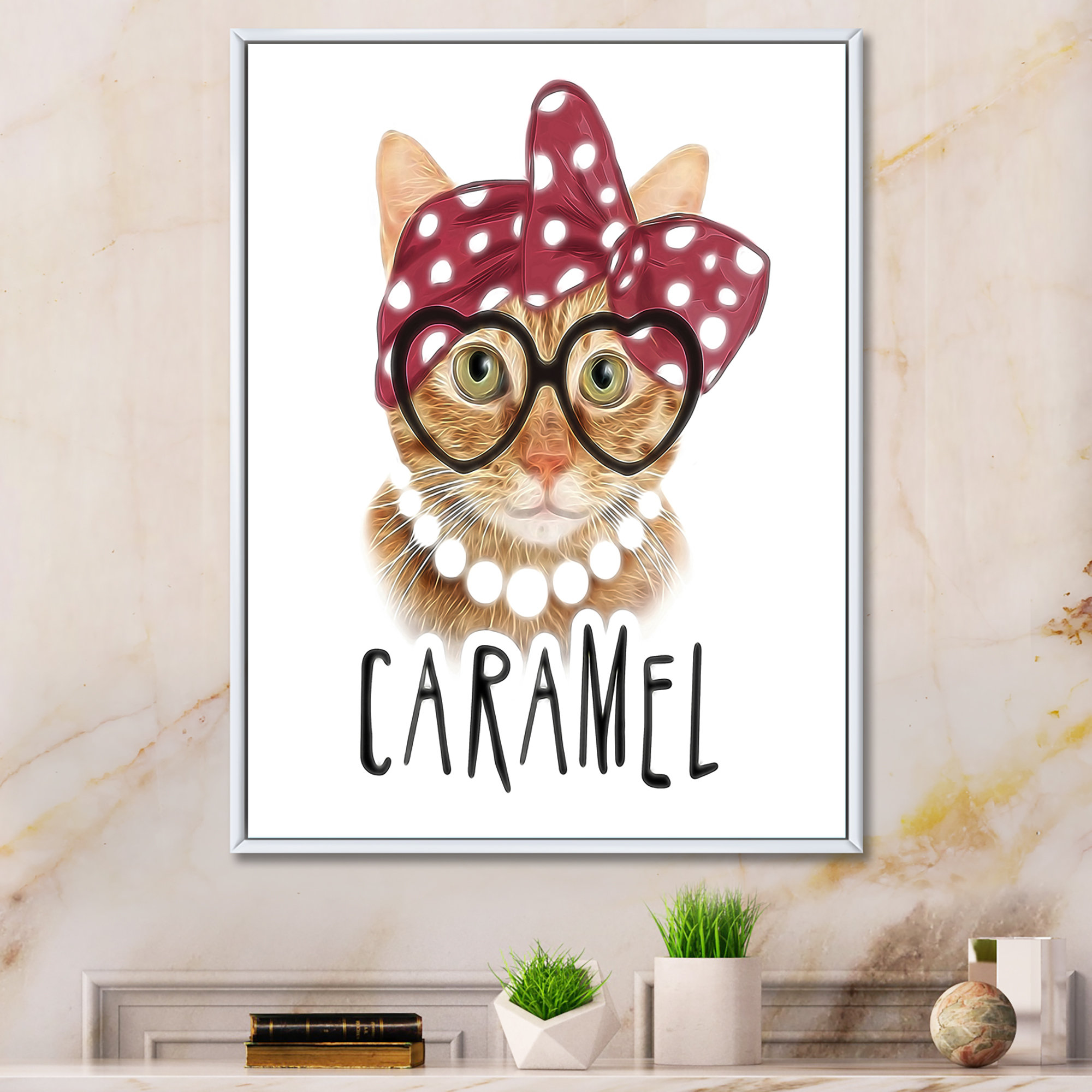 Trinx Hipster Adorable Cat Print " Hipster Adorable Cat Print ...
