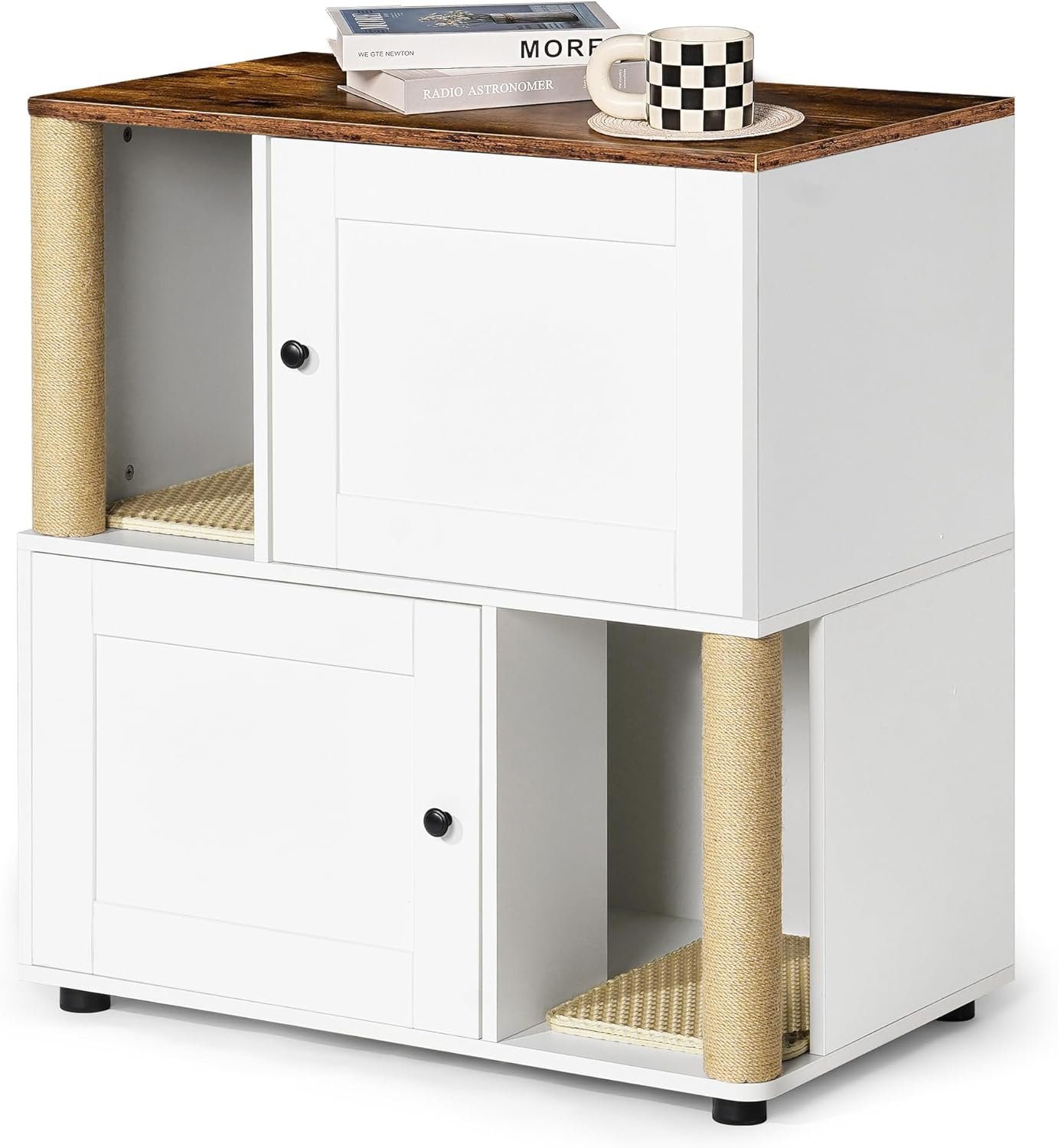 Tucker Murphy Pet™ Double Cat Litter Box Enclouse, Litter Box Enclosure ...