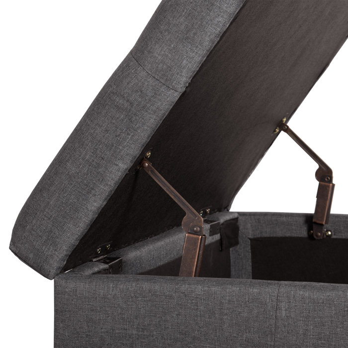 Wade Logan® Betiel Upholstered Storage Ottoman & Reviews | Wayfair