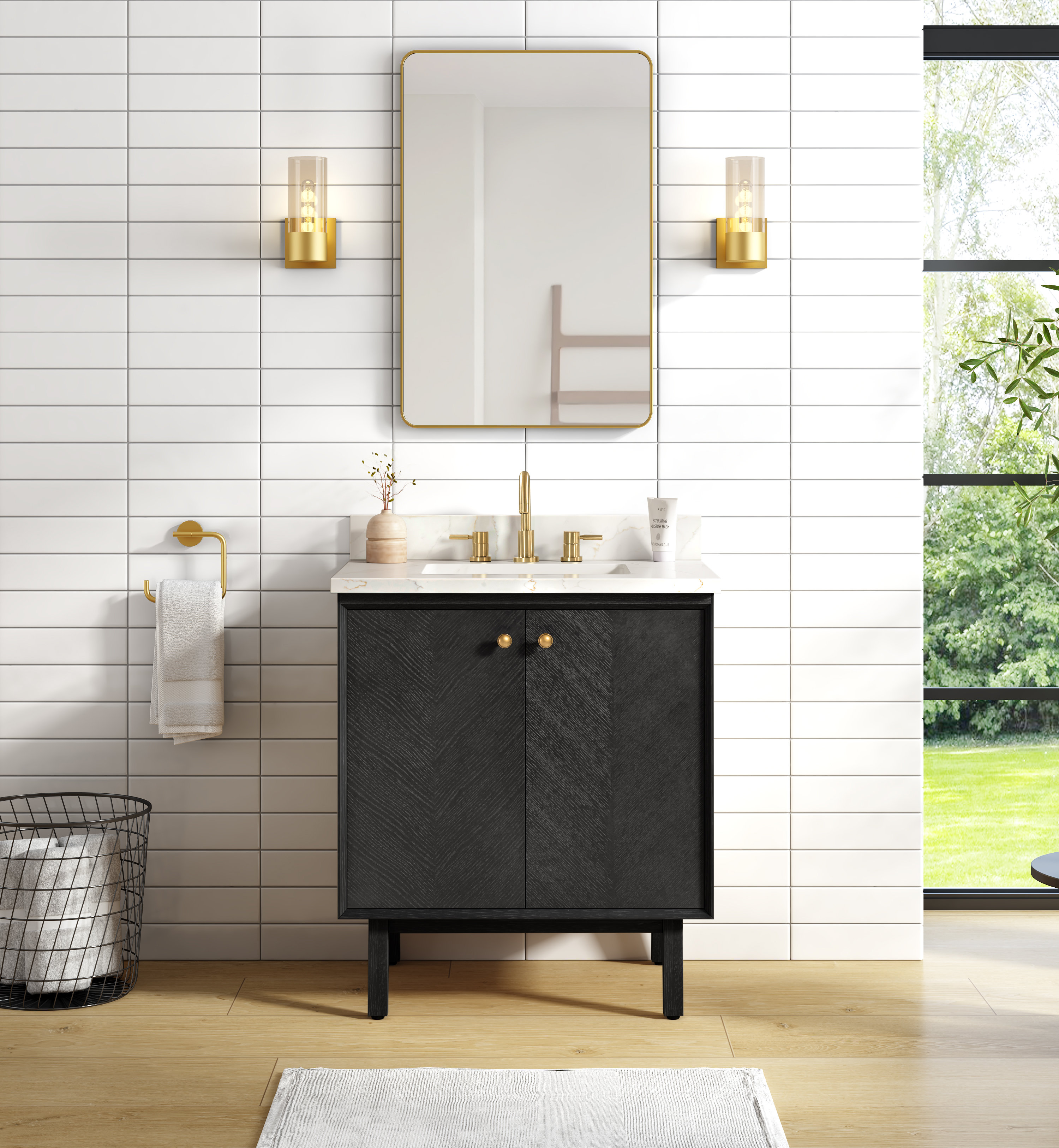 Avanity Adele 30'' Free Standing Single Bathroom Vanity with Quartz Top ...