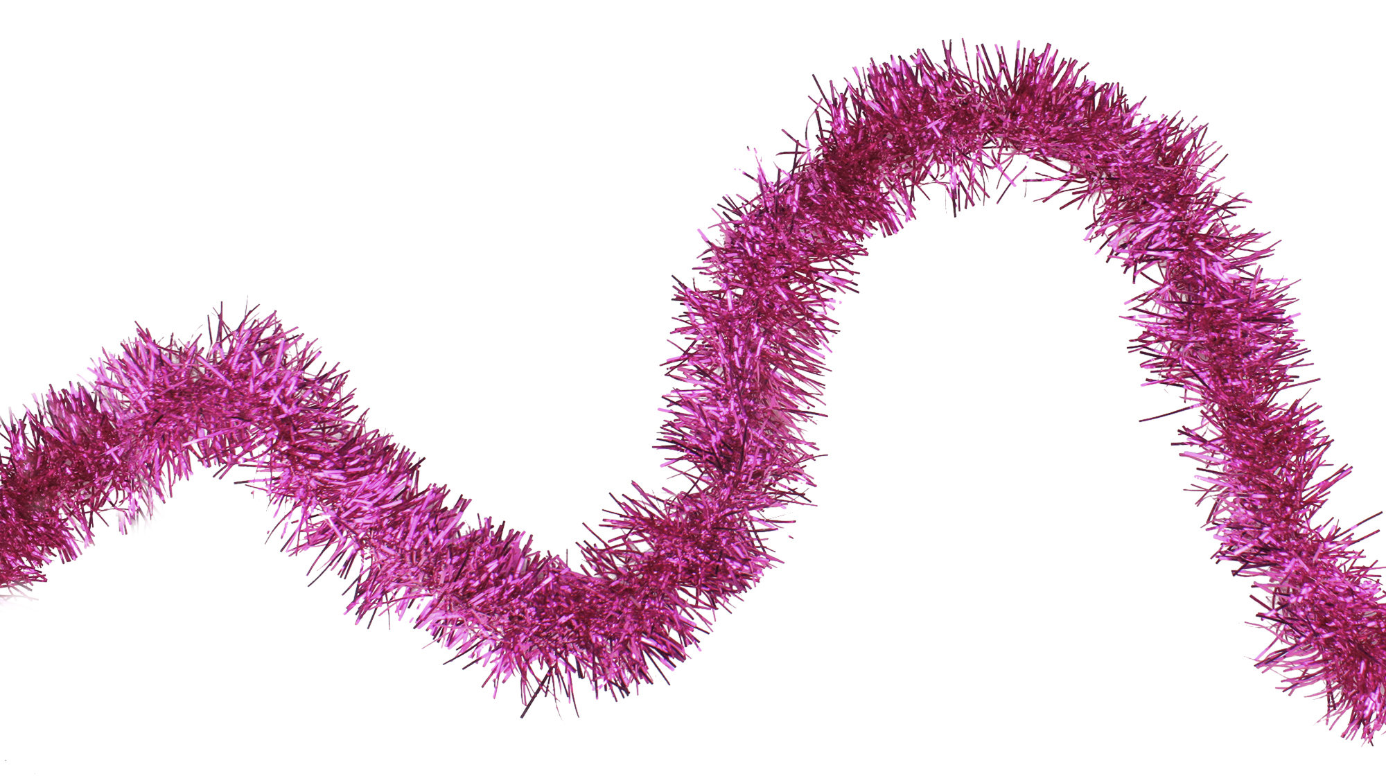 Northlight Seasonal Shiny Pink Traditional Tinsel Garland - 50 feet ...