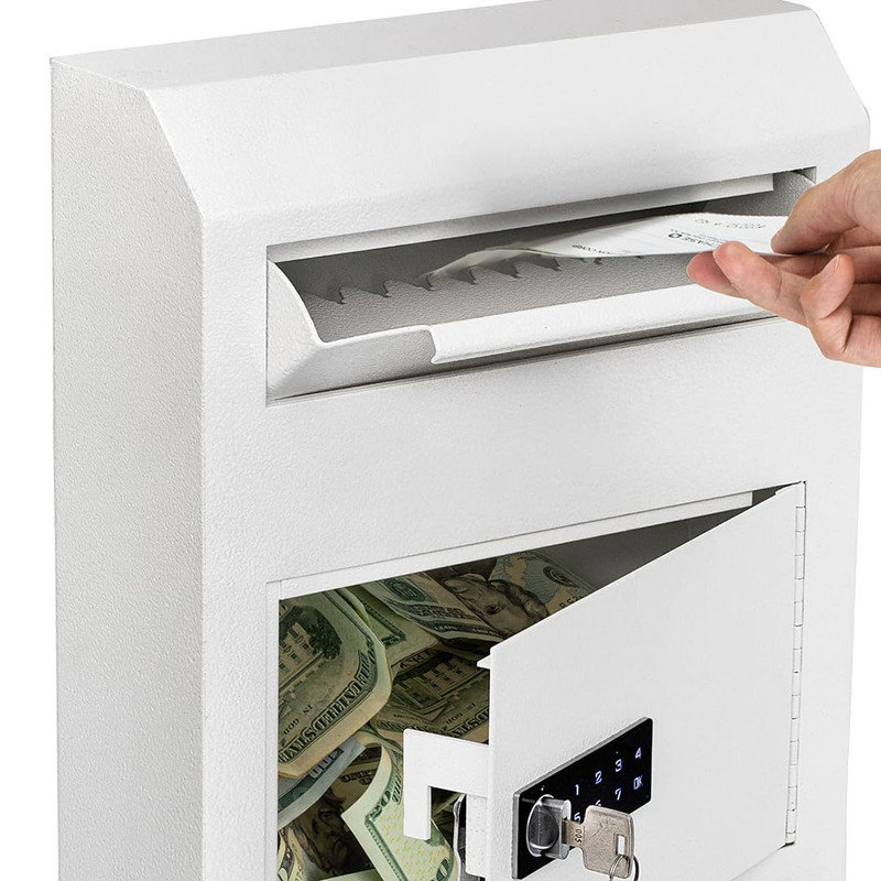 DEBLIT Drop Slot Depository Safe Box Digital Keypad, Lockable Drop Safe ...