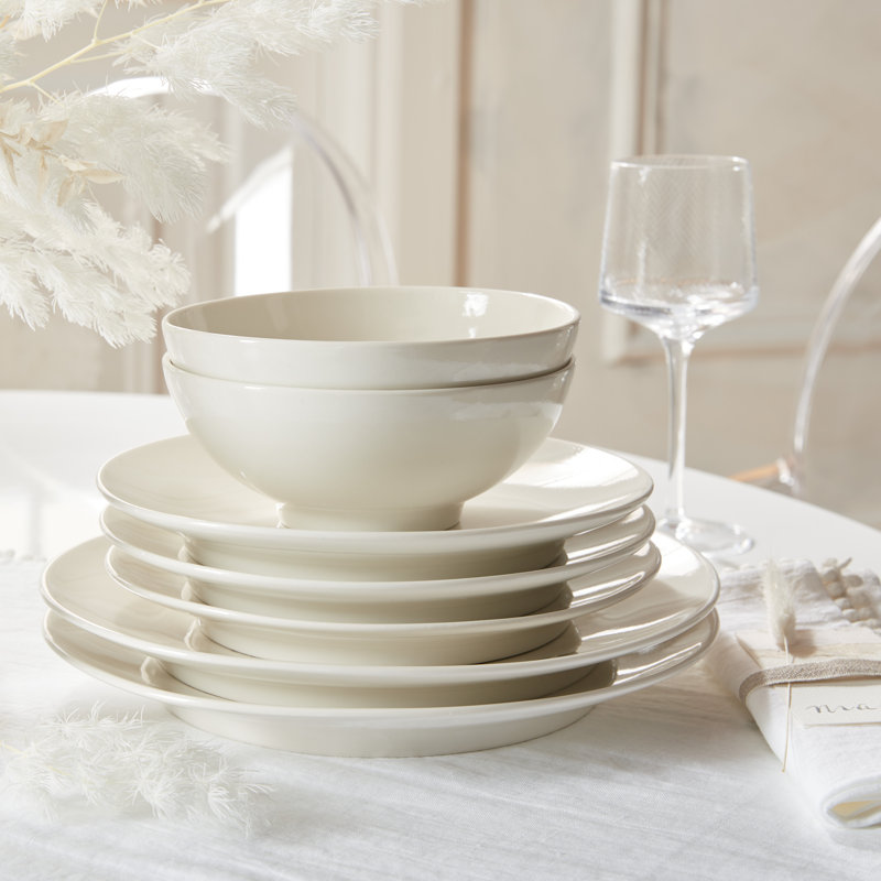 Denby Porcelain Classic White Medium Plate | Wayfair
