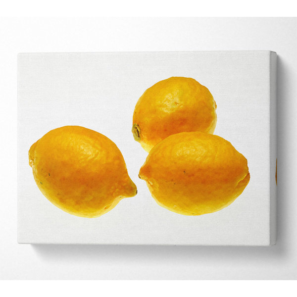 Latitude Run Lemon Trio - Wrapped Canvas Art Prints | Wayfair.co.uk