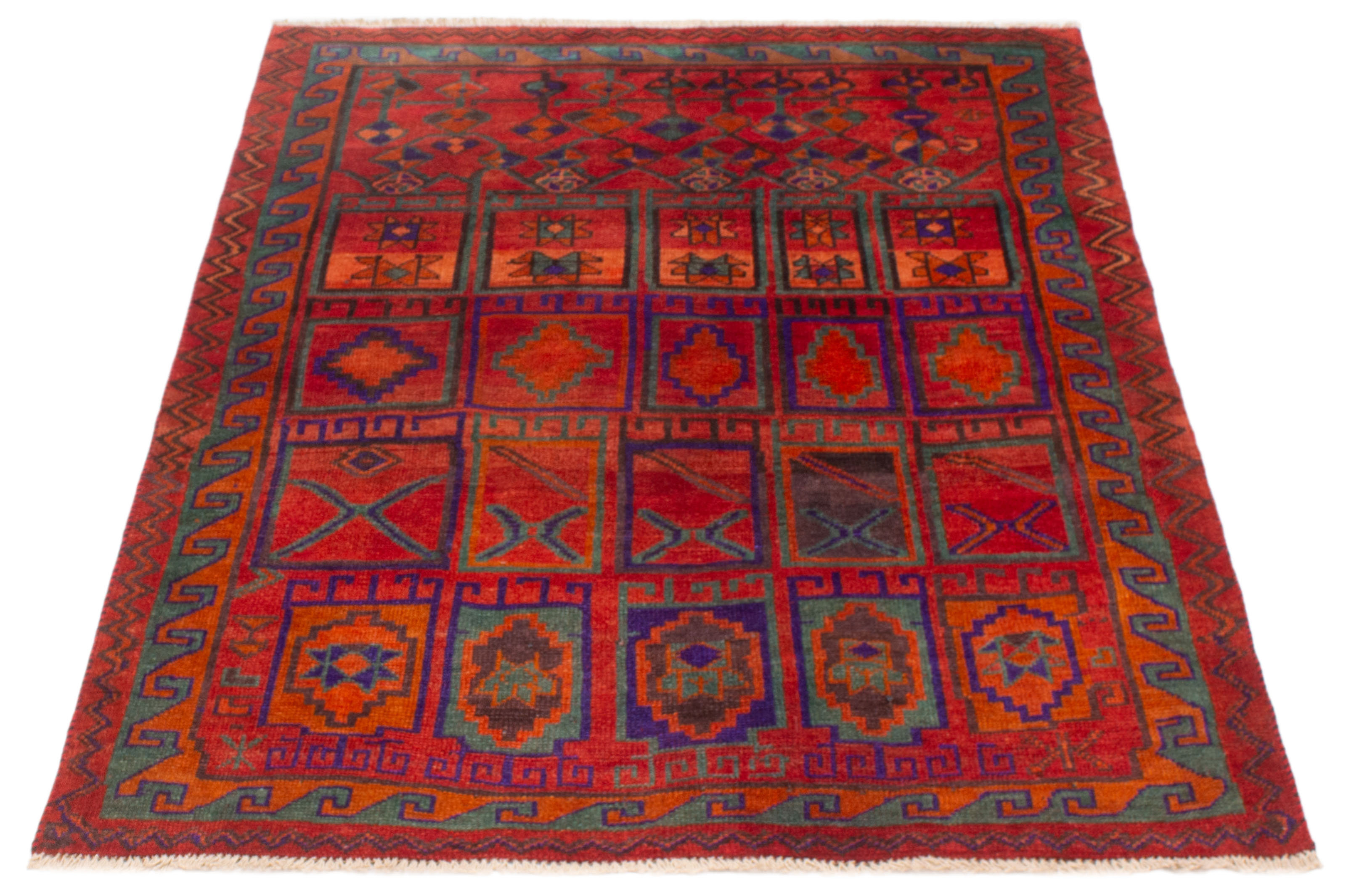 Isabelline Ila One-of-a-Kind Rectangle: 5' X 6'6" 1990s Wool Area Rug ...