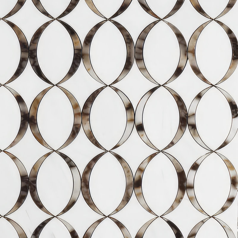 Maricera 12.1" x 9.5" Marble Novelty Mosaic Wall & Floor Tile | Wayfair