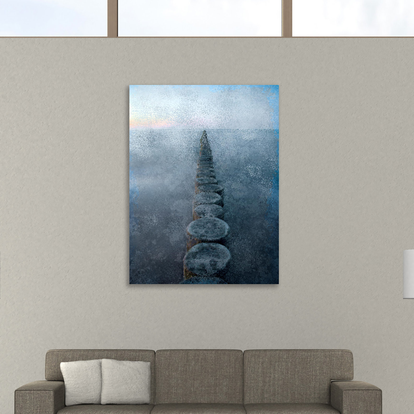 Jaxson Rea 'In a Row' by Kimberly Allen Painting Print on Wrapped ...