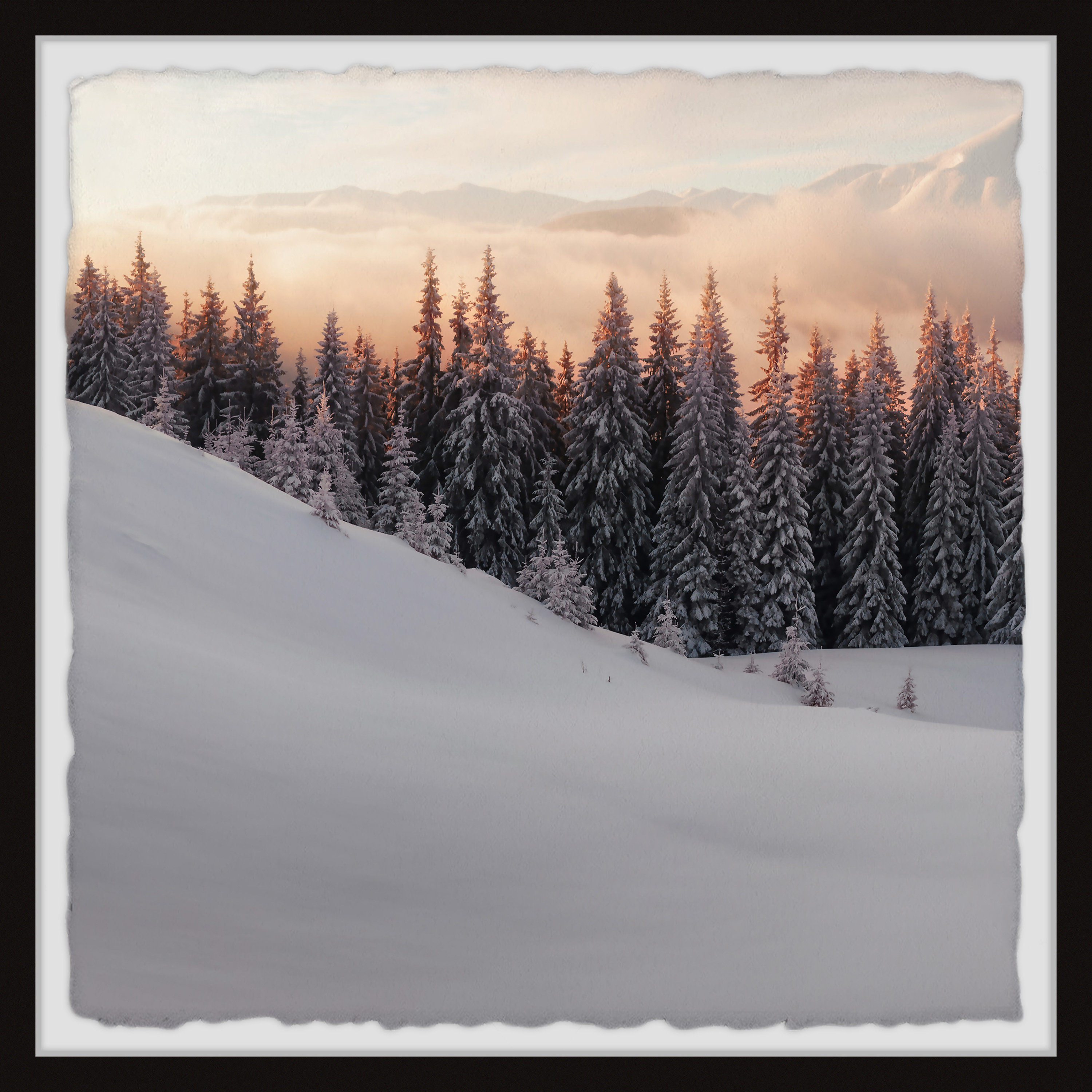 Marmont Hill Feeling Frosty Diptych A - 32X32 | Wayfair