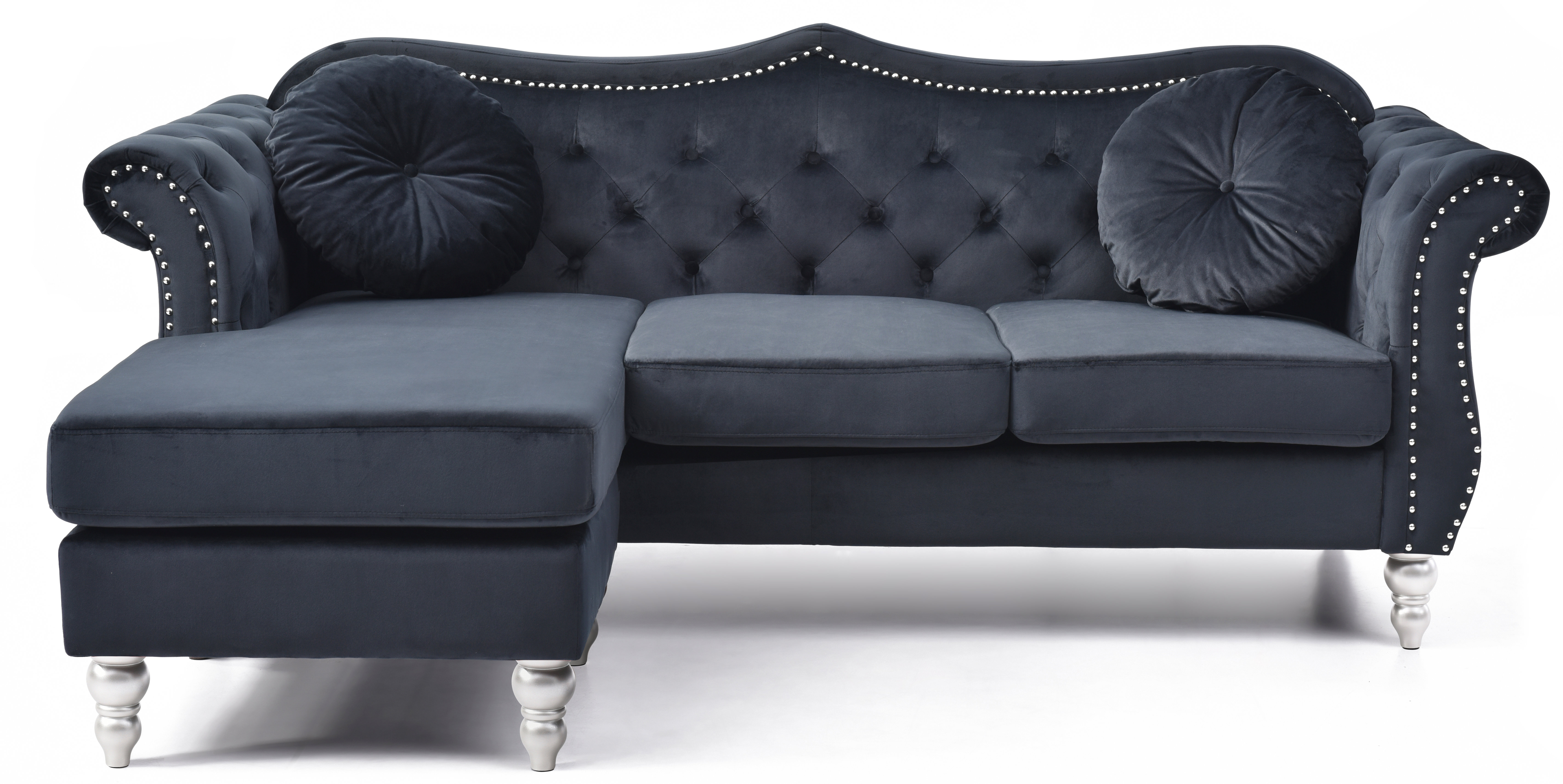 Mercer41 Modern L-Shap Sofa With Chaise - Wayfair Canada