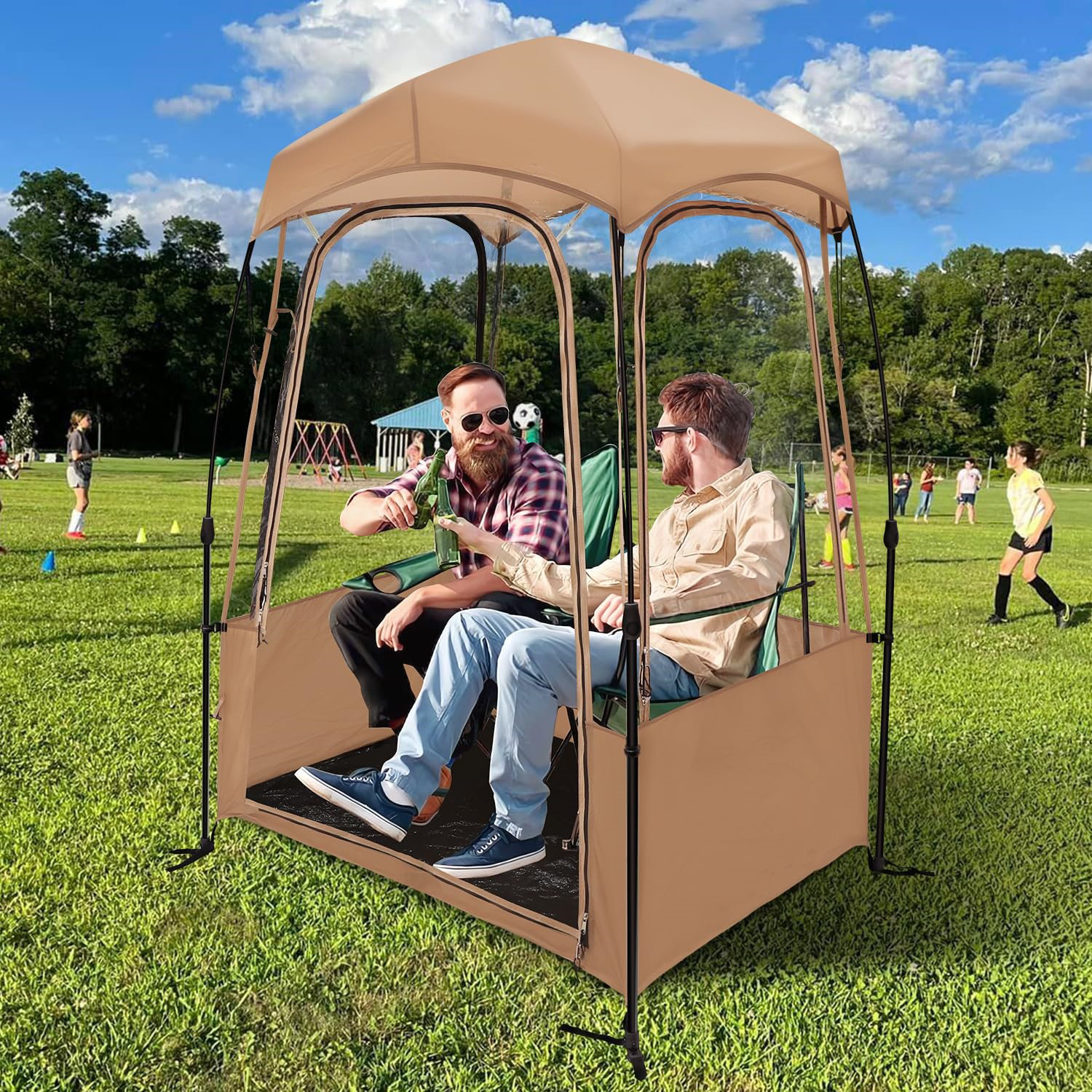 LIFETIME FLOORING LLC Sports Tent, Instant Weather Proof Pod,?Thick PVC ...