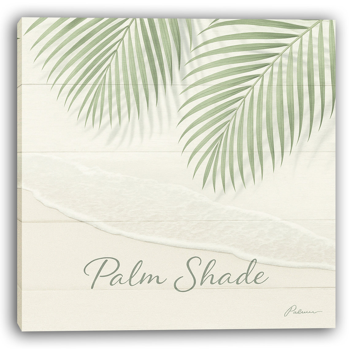 Bay Isle Home™ Palm Shade - Coastal Serenity Canvas Wall Art | Wayfair
