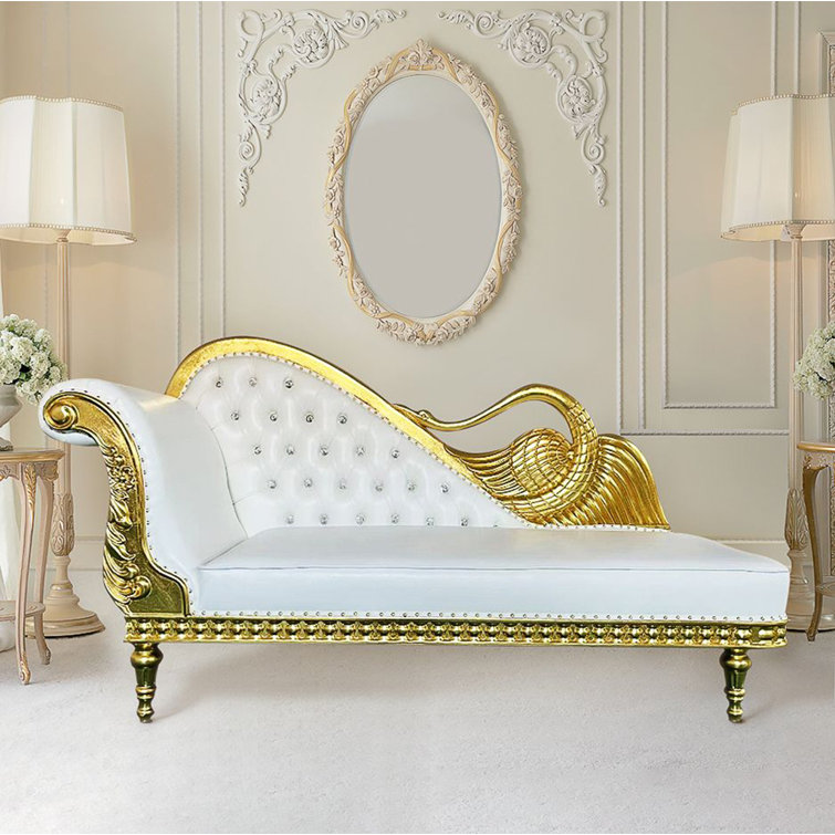 InfinityFurnitureImport Infinity Faux Leather Chaise Lounge | Wayfair