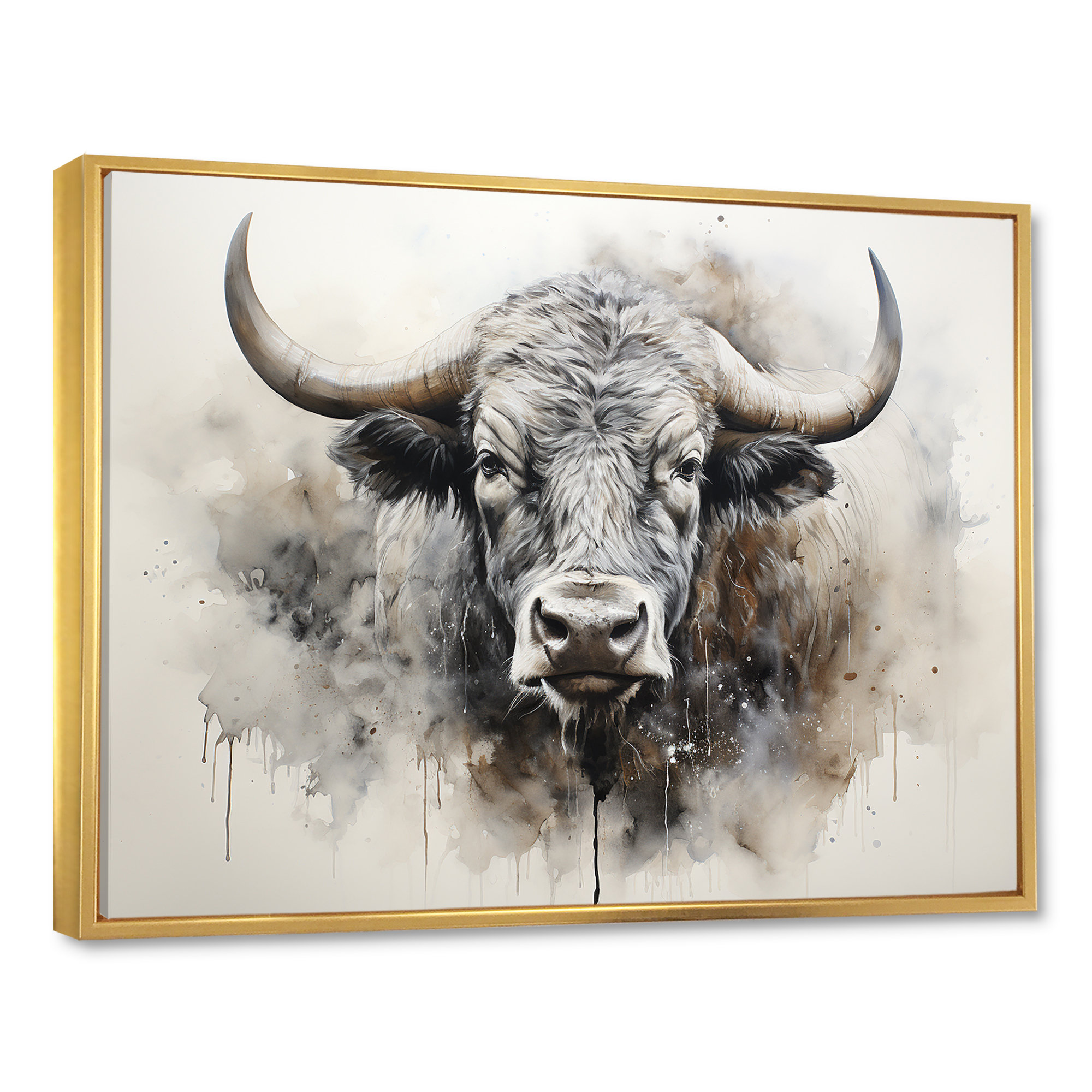 Union Rustic Minimalism Buffalo Bison Head - Buffalo/Bison Wall Art ...