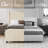 Red Barrel Studio® Upholstered Wingback Platform Bed Frame with High ...