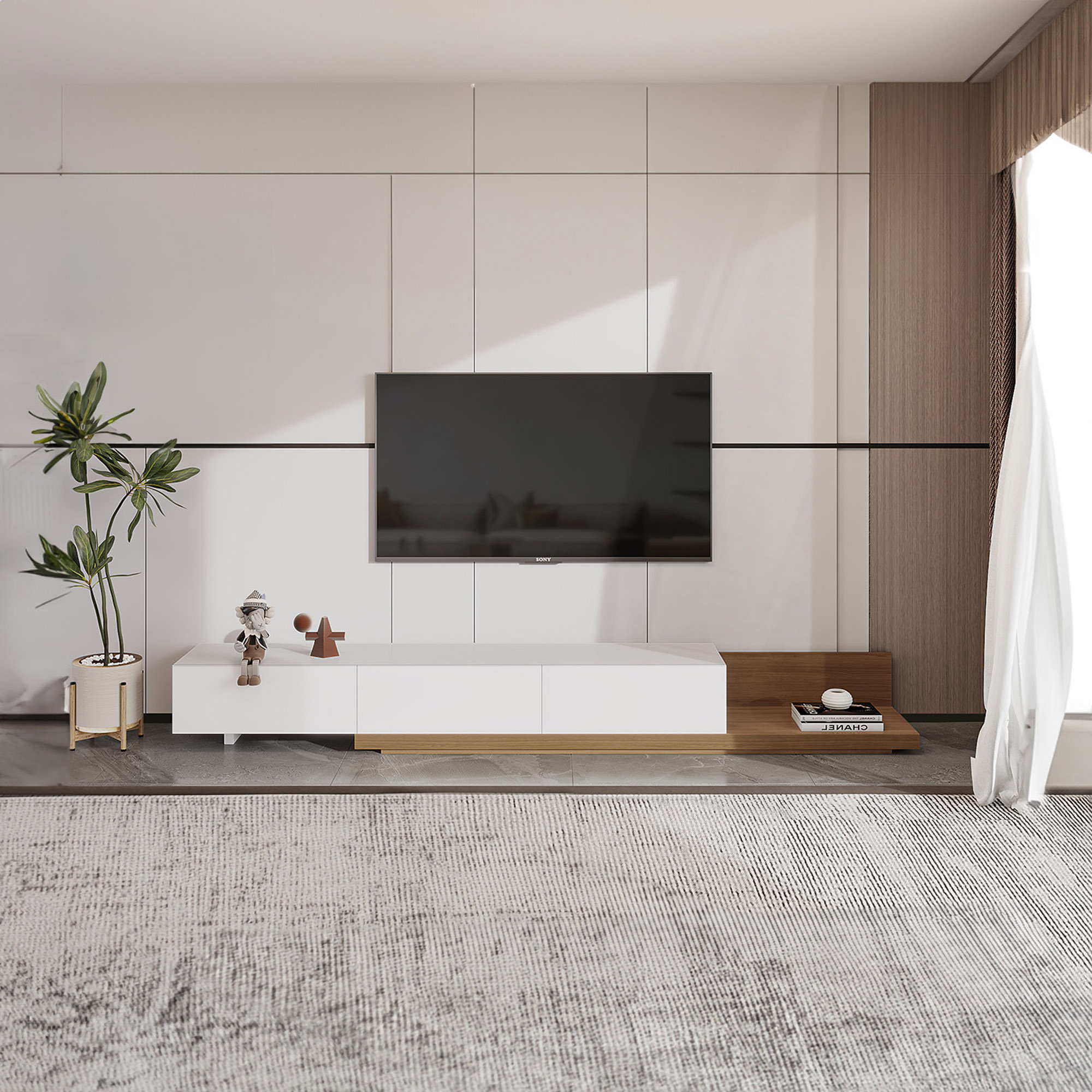 Latitude Run® Meridee 78.7'' W Storage Credenza | Wayfair