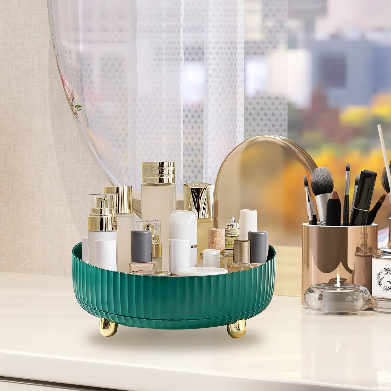 Everly Quinn Zlatana Plastic Makeup Organizer | Wayfair