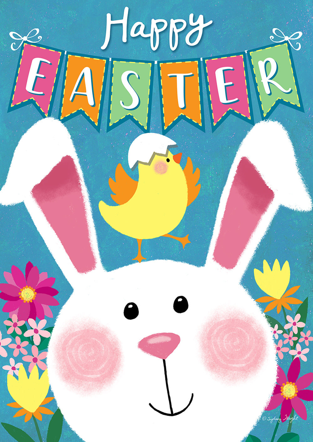 Toland Home Garden Toland Easter Bunny Banner Inch Easter Flag Adorable ...