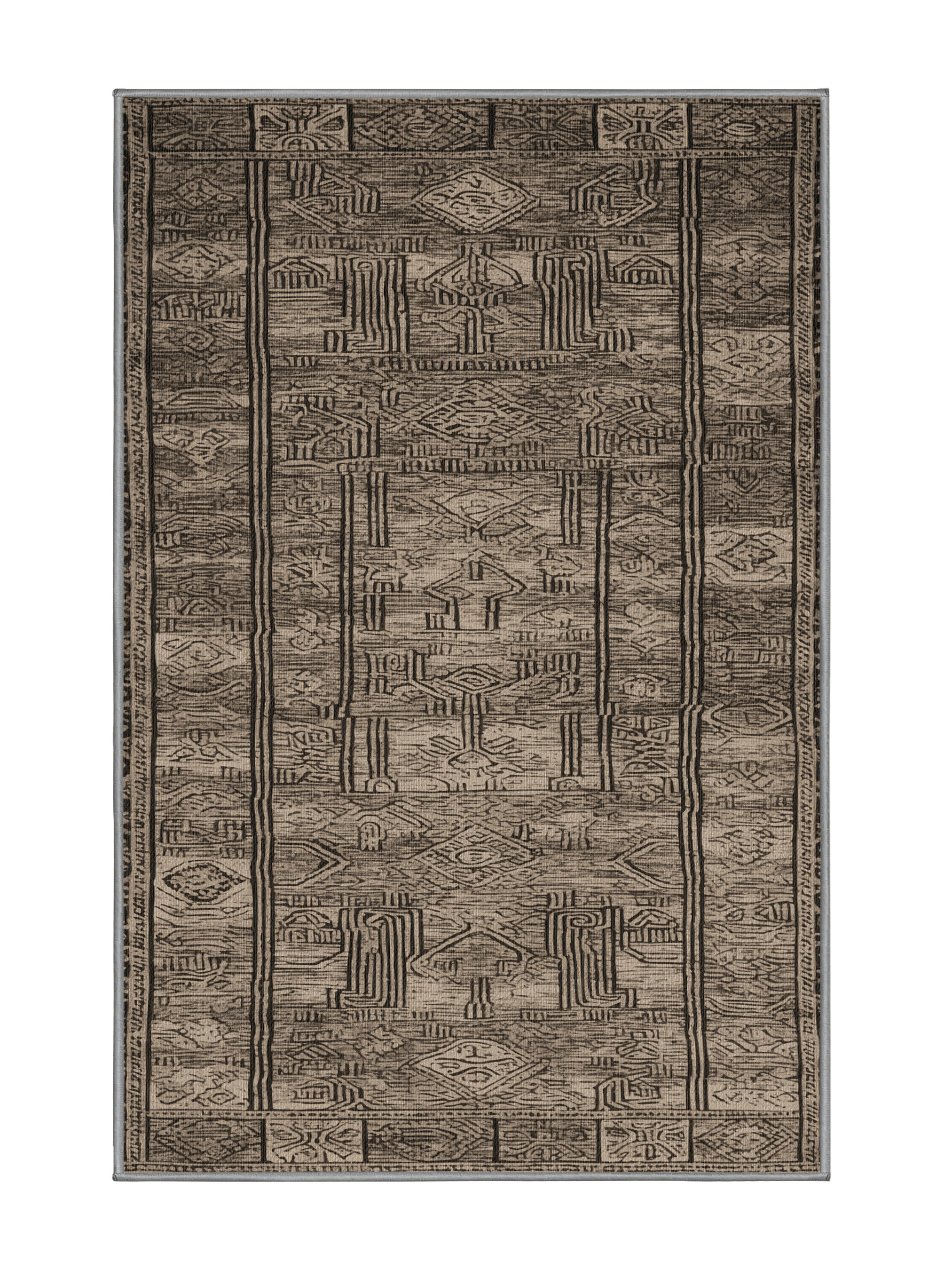 Hokku Designs Washable Petroglyphs Hawaiian Area Rug | Wayfair