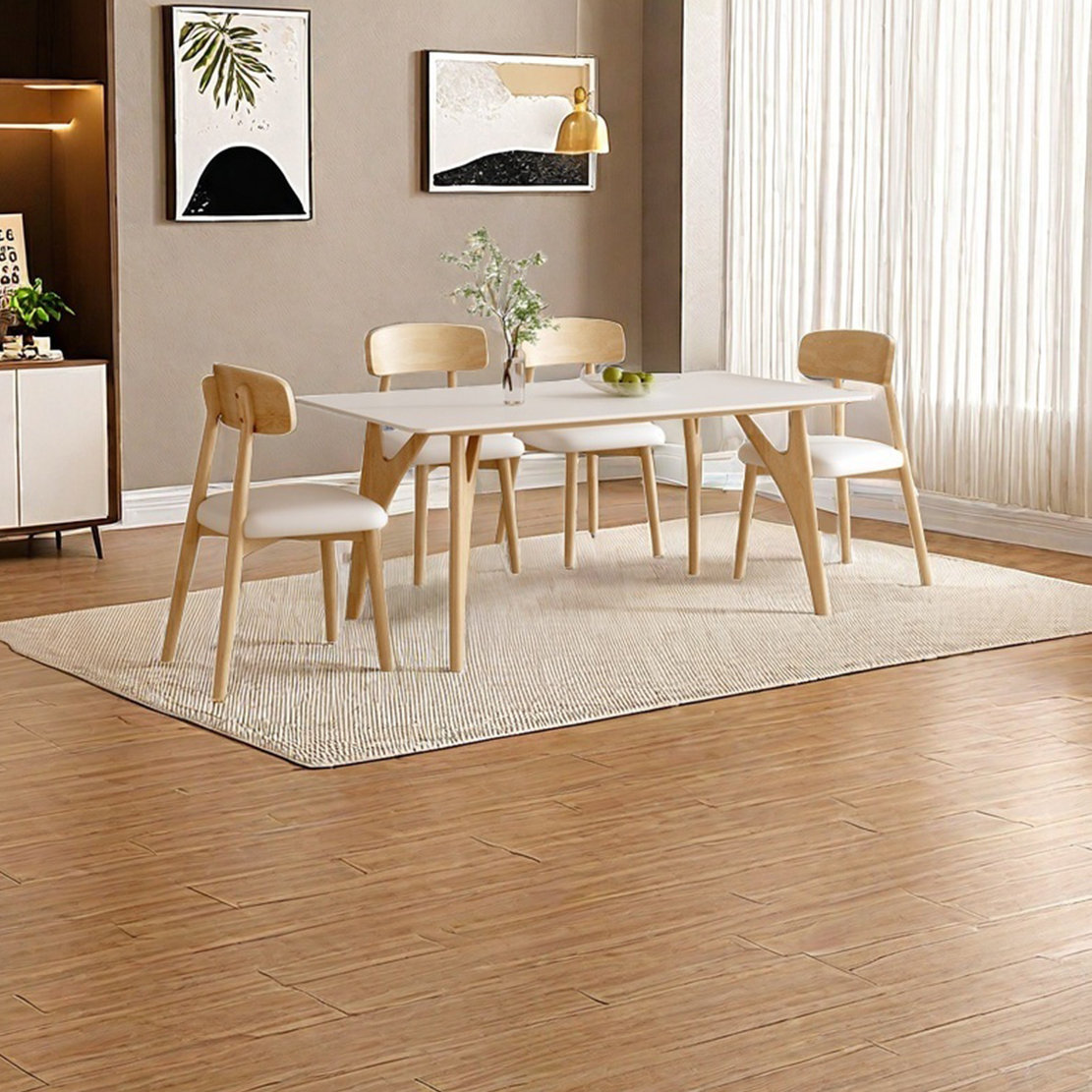 Beicang Home All Solid Wood Rock Slab Dining Table | Wayfair