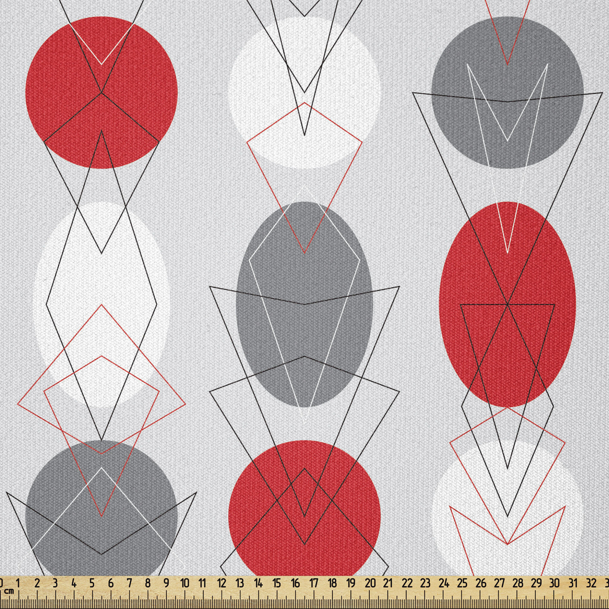 East Urban Home Mid Century Fabric By The Yard, Big Circular Spots And ...