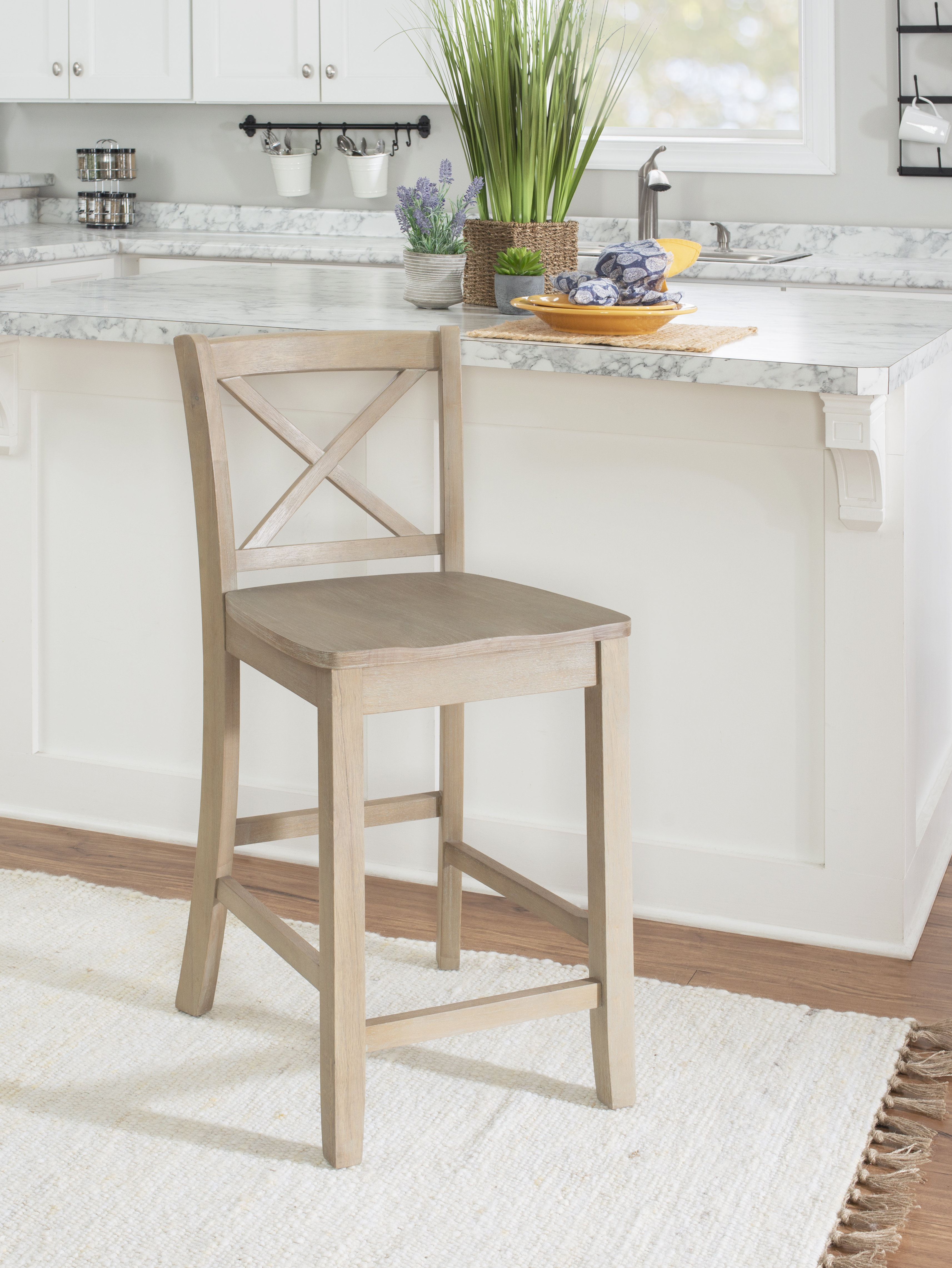 Winston Porter Torino X Back Stool with Sold Wood Frame & Reviews ...