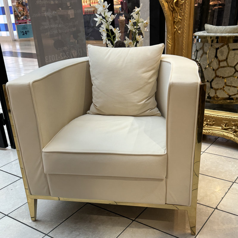 Everly Quinn Beldin 32.5'' Wide Tufted Velvet None | Wayfair