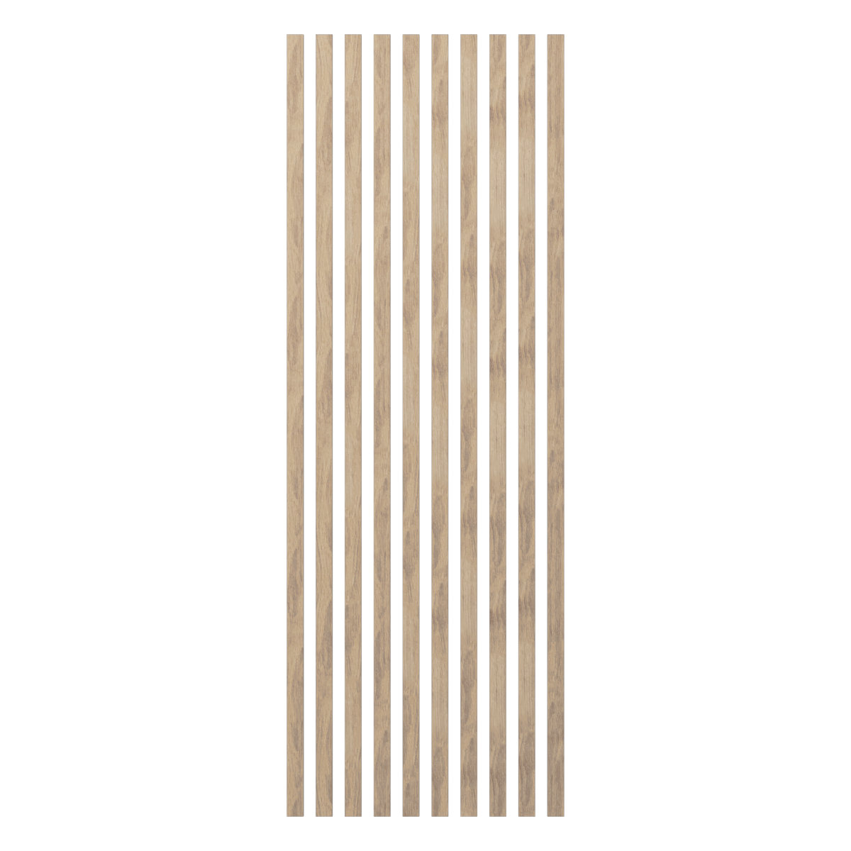 Ekena Millwork Heritage Traditional Stain Grade Slat Wall Kit w/ 2"W x ...