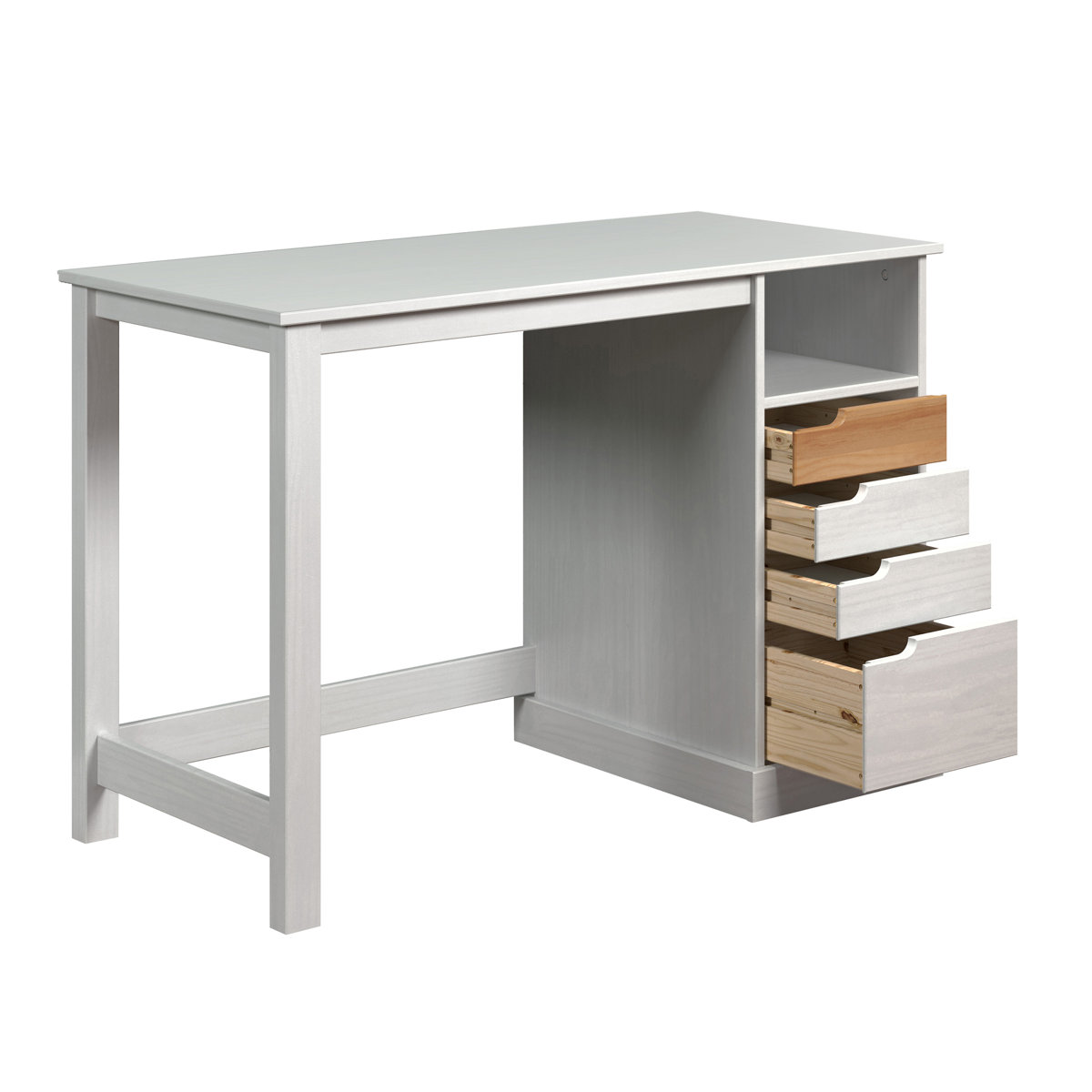 Ebern Designs Kerena Solid Wood Writing Desk & Reviews | Wayfair