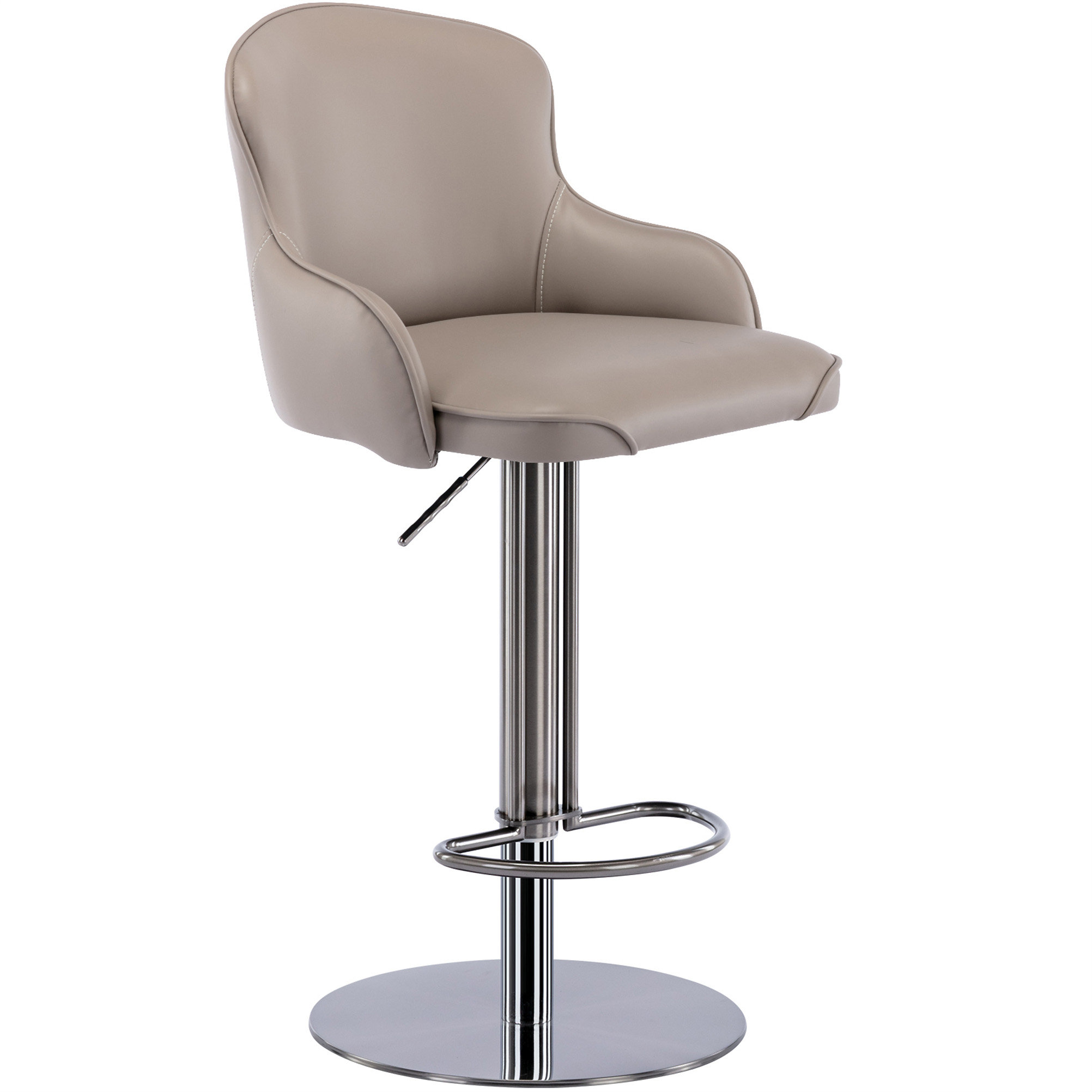 Orren Ellis Titanium Stainless Steel Bar Stools | Wayfair